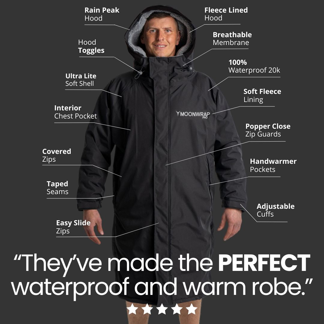 Moonwrap Pro - Fleece Lined Waterproof Robe – Frostfire